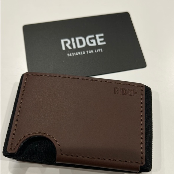 Ridge | Accessories | Ridge Whiskey Brown Leather Card Holder | Poshmark